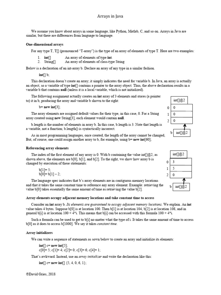 Arrays Pdf Pointer Computer Programming Integer Computer Science