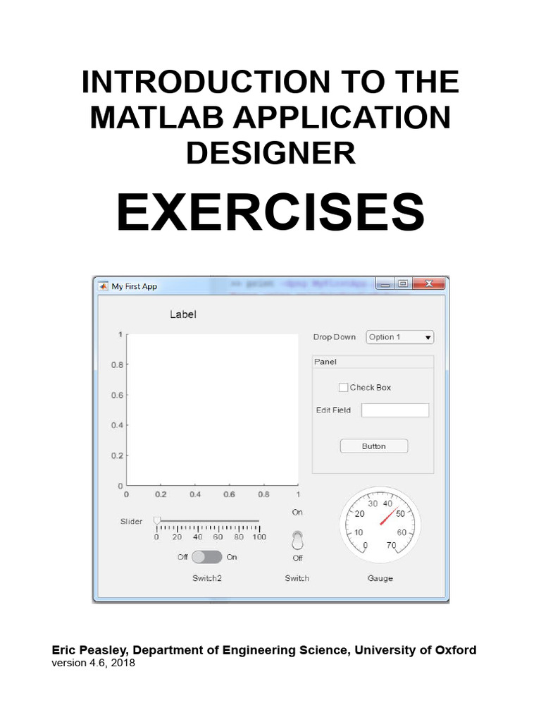 Exercises App Designer | PDF | Matlab | Callback (Computer Programming)