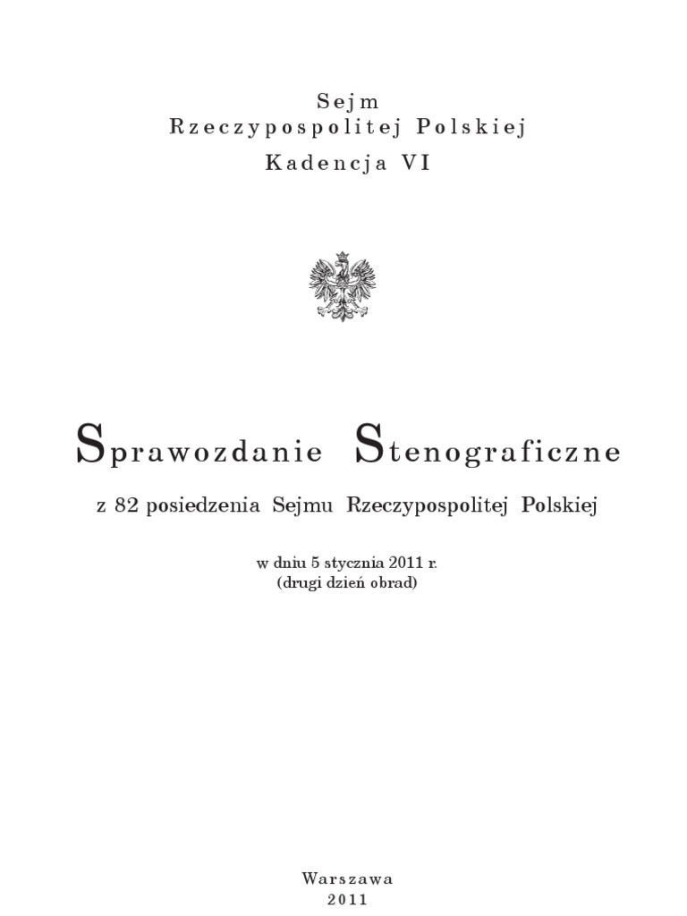 stenogram sejm