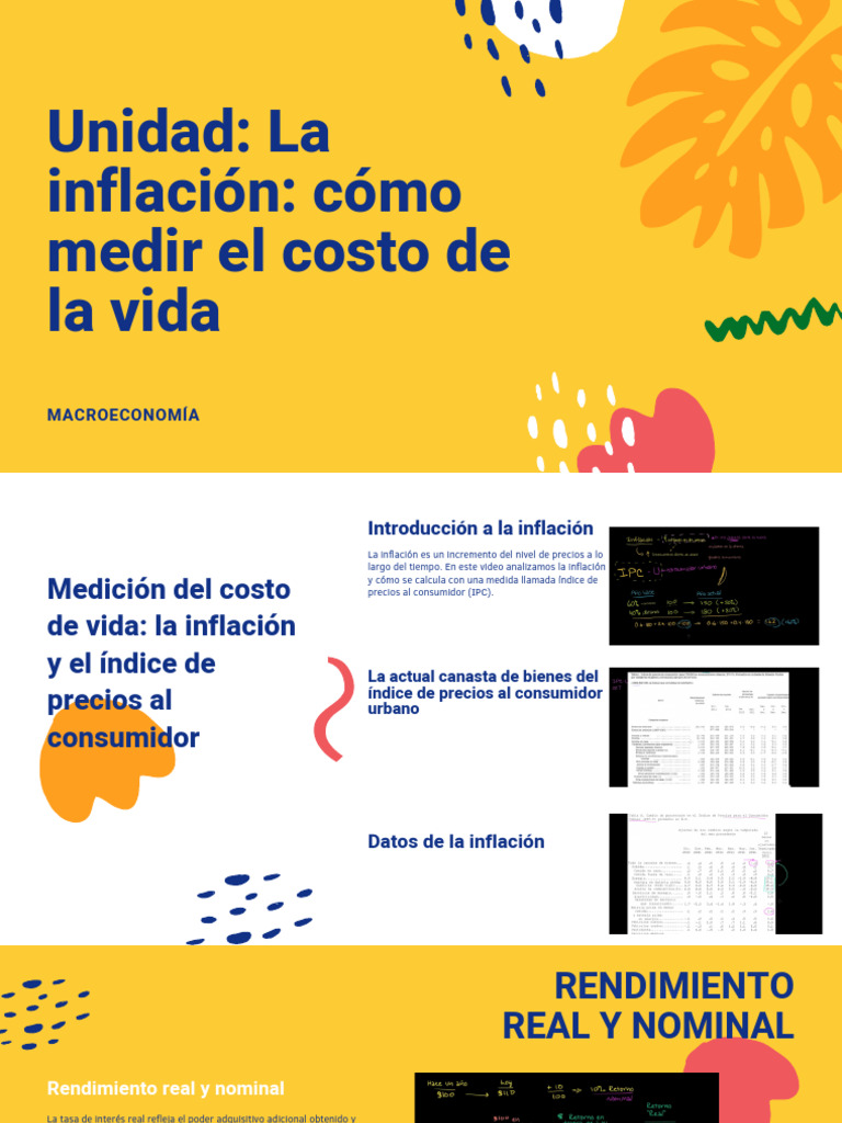 Unidad La Inflación Cómo Medir El Costo de La Vida | PDF | Costo de la ...
