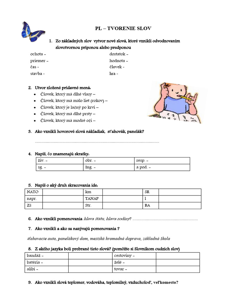 PL - Tvorenie Slov | PDF