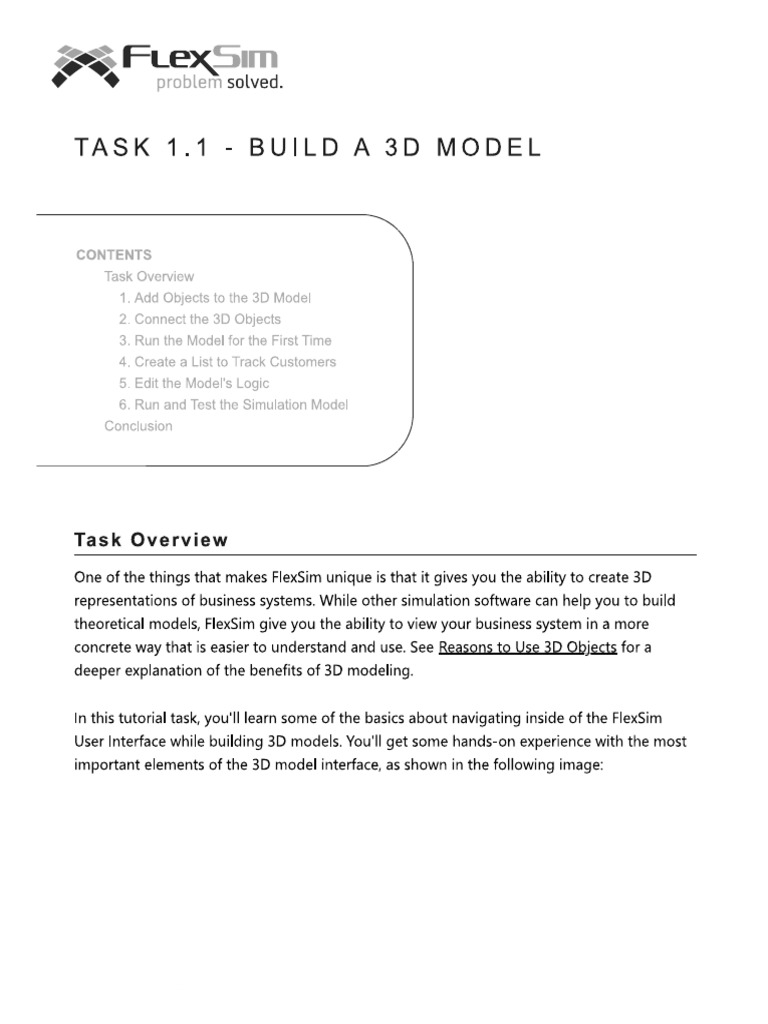 Build A 3d Model in Flex SIM | PDF
