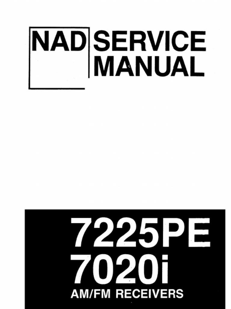 Nad 7020i 7225pe SM 2 | PDF