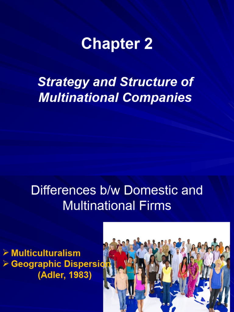 Strategy and Structure of Multinational Companies | PDF | Strategic ...