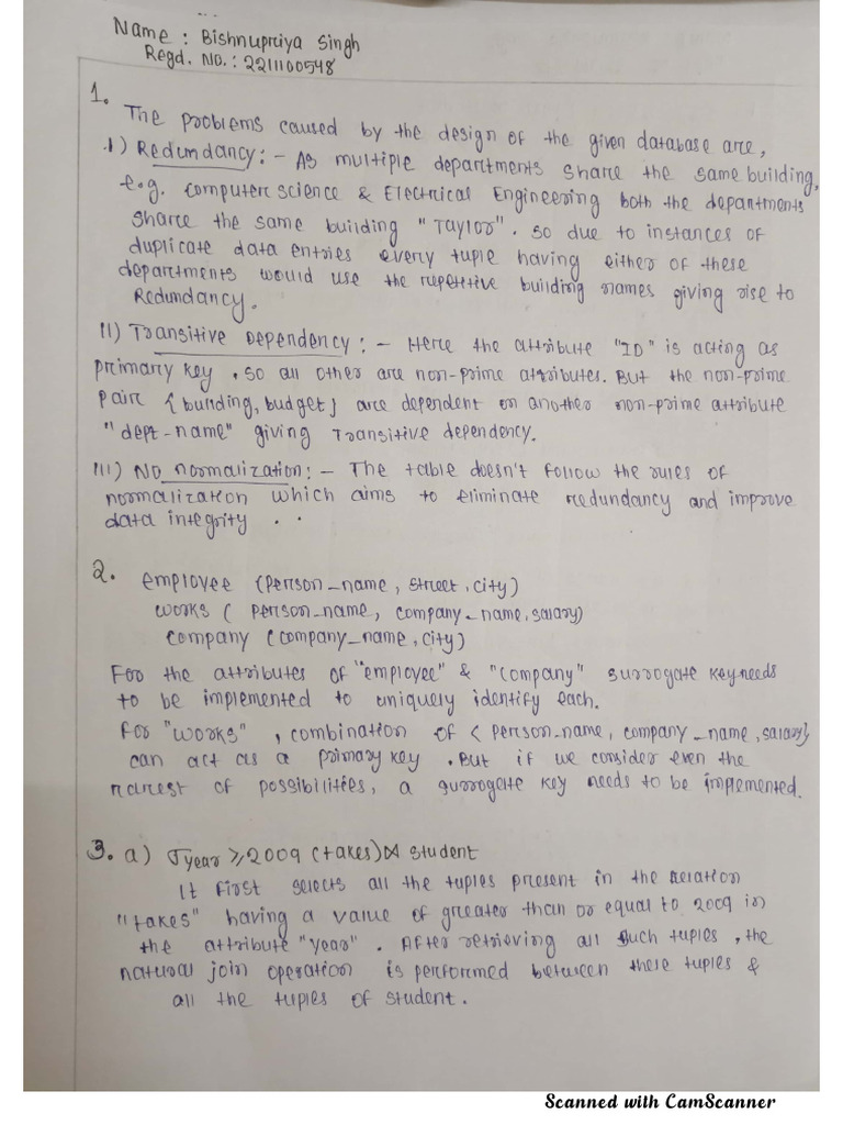 DBMS Assignment | PDF