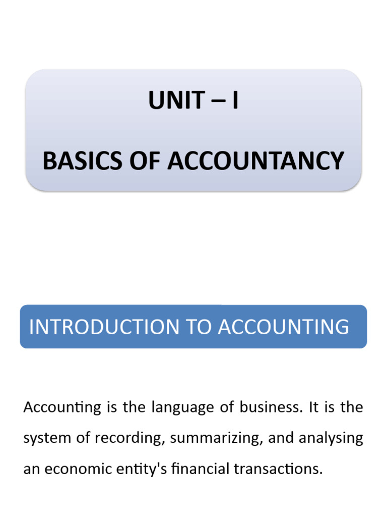 Basics of Accountancy Explained | PDF | Debits And Credits | Corporations