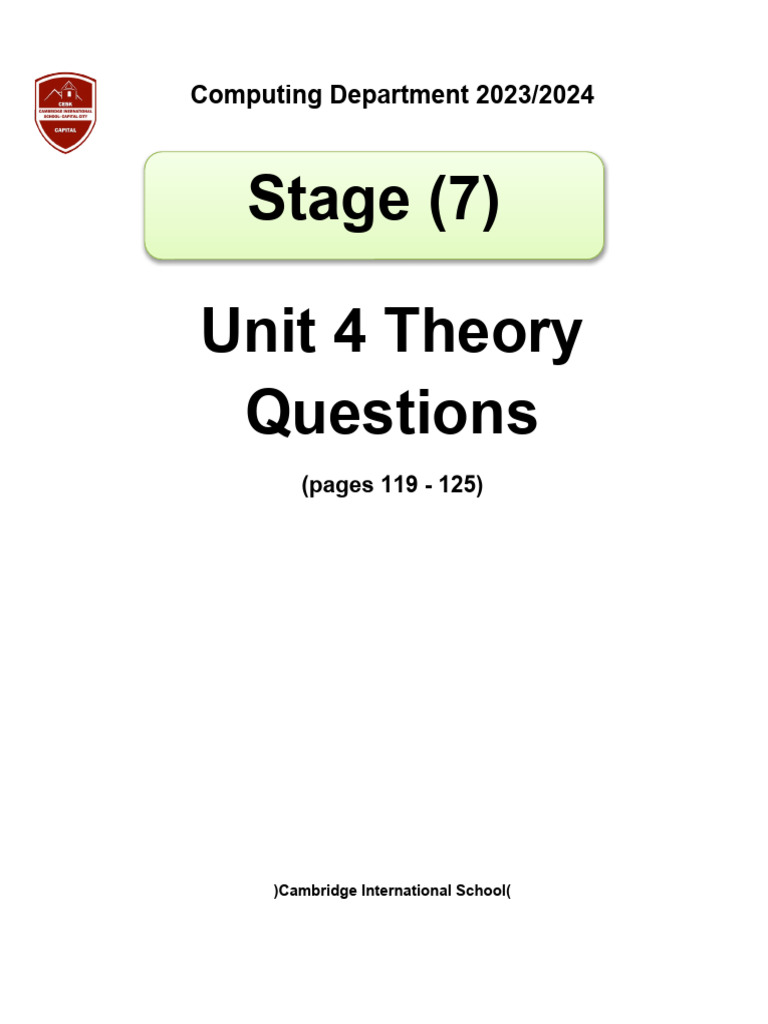 Grade 7 Unit 4 Task 1 | Download Free PDF | Computing