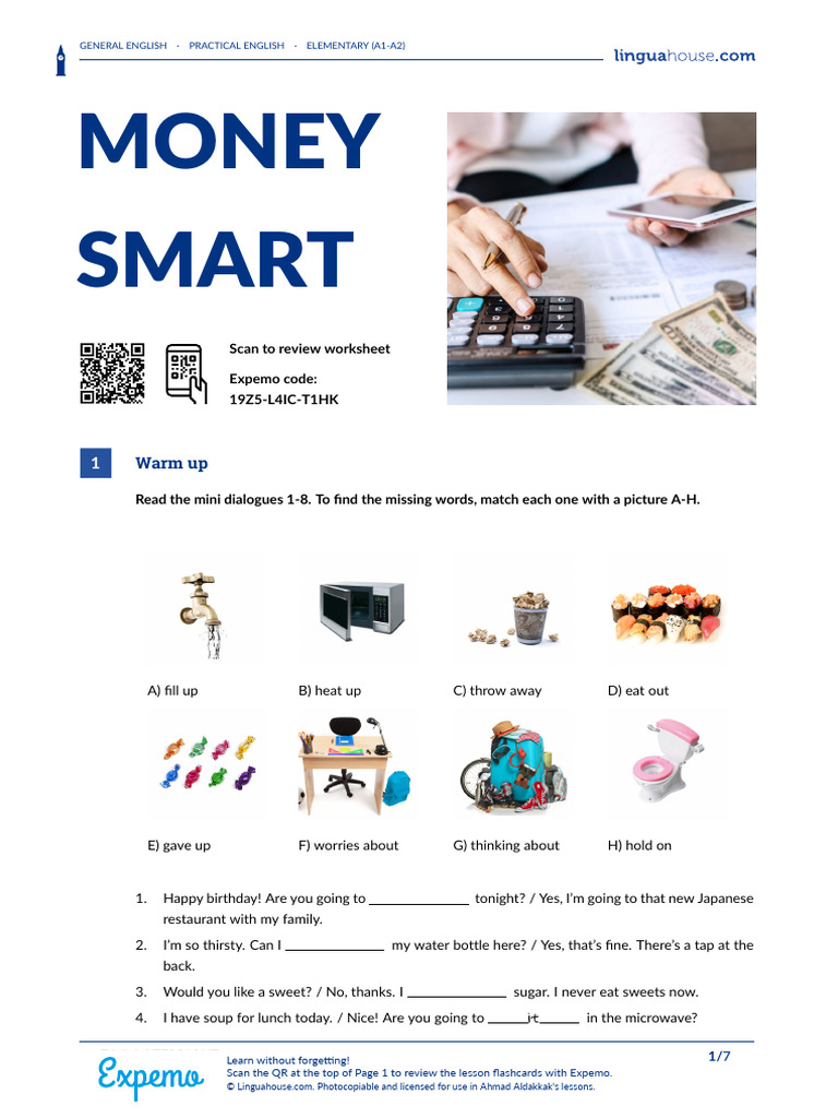 Money Smart British English Student | PDF