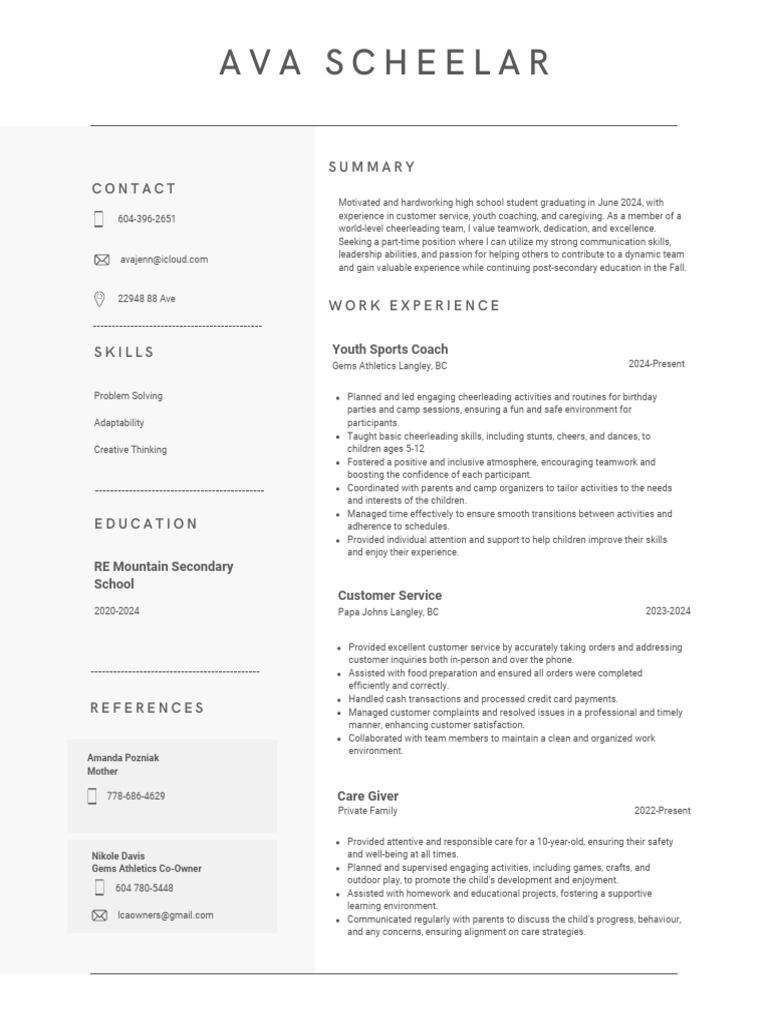 minimal professional graphic designer cover letter and resume | PDF ...
