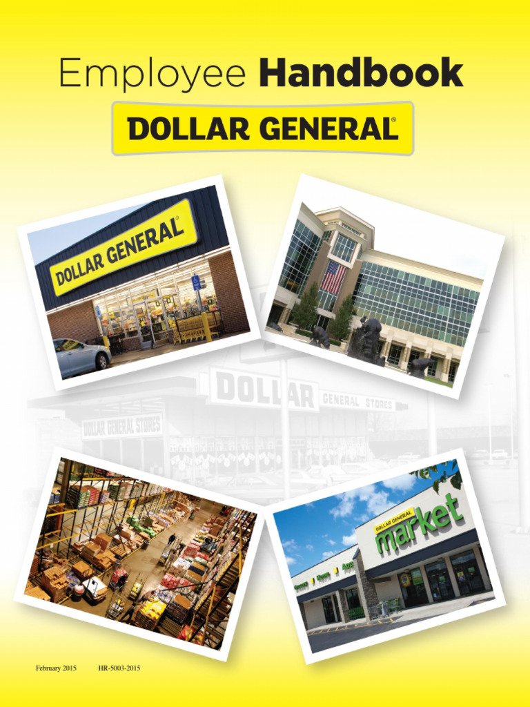 Dollar General Employee Handbook | PDF | Employment | Harassment
