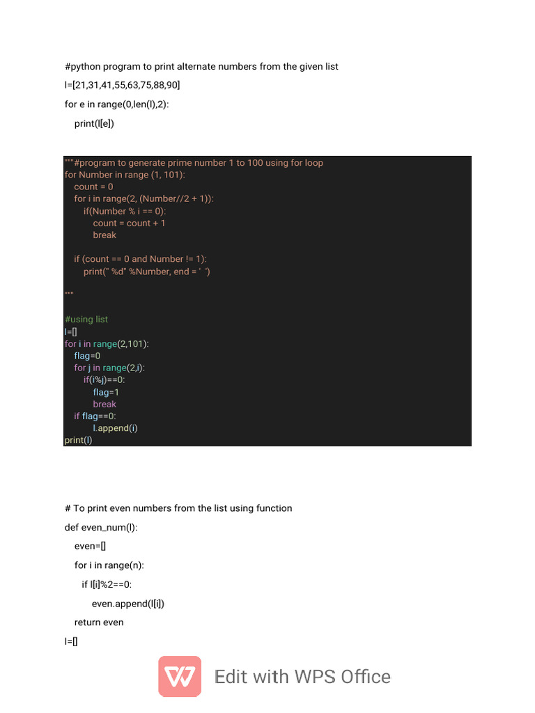 Programs On Dictionary and Lists | PDF | Computer Science | Computer ...