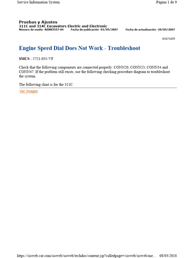 Engine Speed Dial Does Not Work Troubleshoot Pdf 