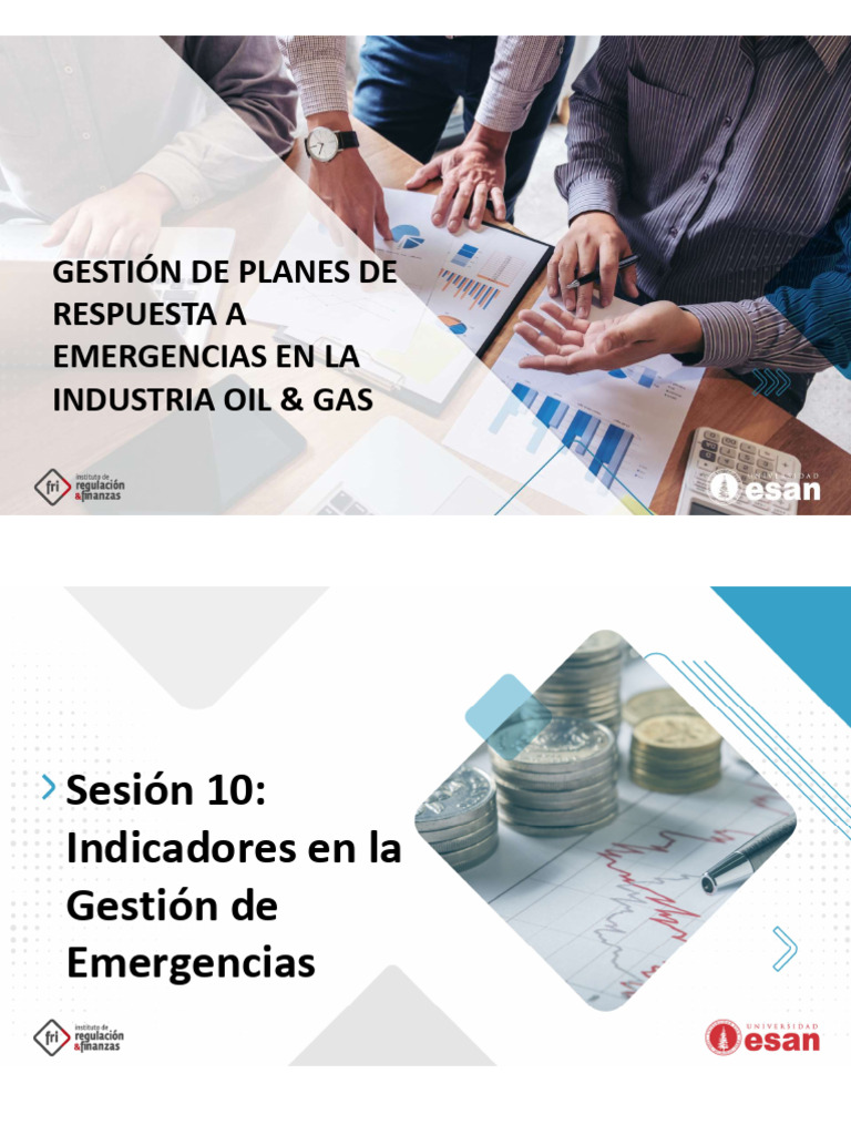 Sesi N 10 Indicadores en La Gesti N de Emergencias | PDF | Ingeniería de confiabilidad | Presupuesto