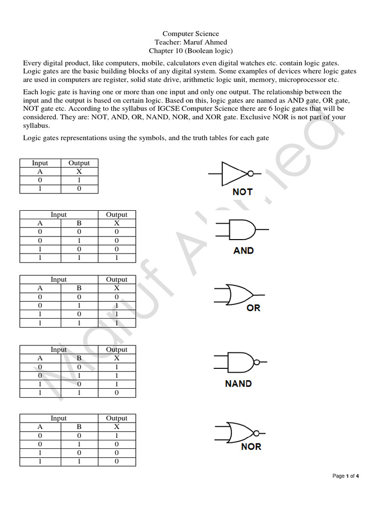 Chapter 10 | PDF | Logic Gate | Digital Electronics