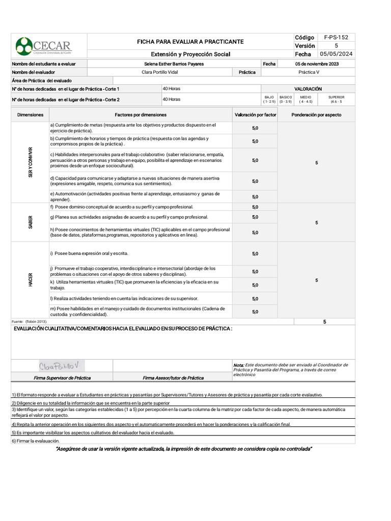 DOCUMENTOS FINALES PRACTICA V | PDF