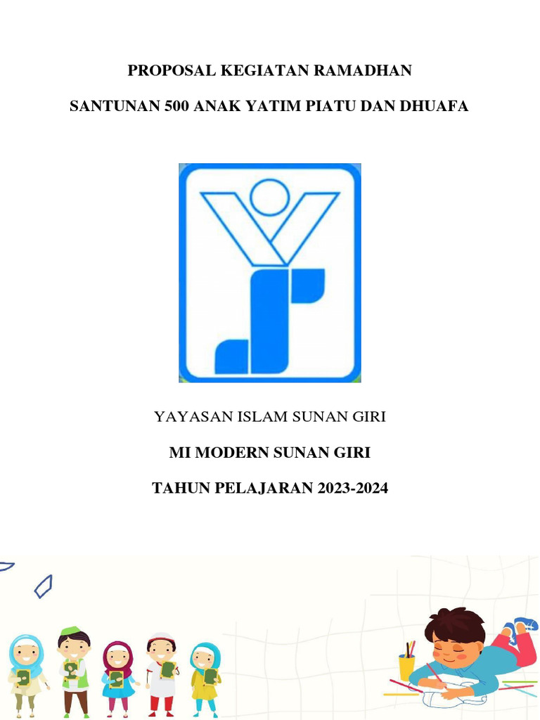 Proposal Kegiatan Santunan 500 Anak Yatim Piatu Dan Dhuafa | PDF