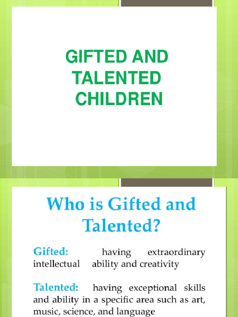 13 Gifted Talented Students | PDF
