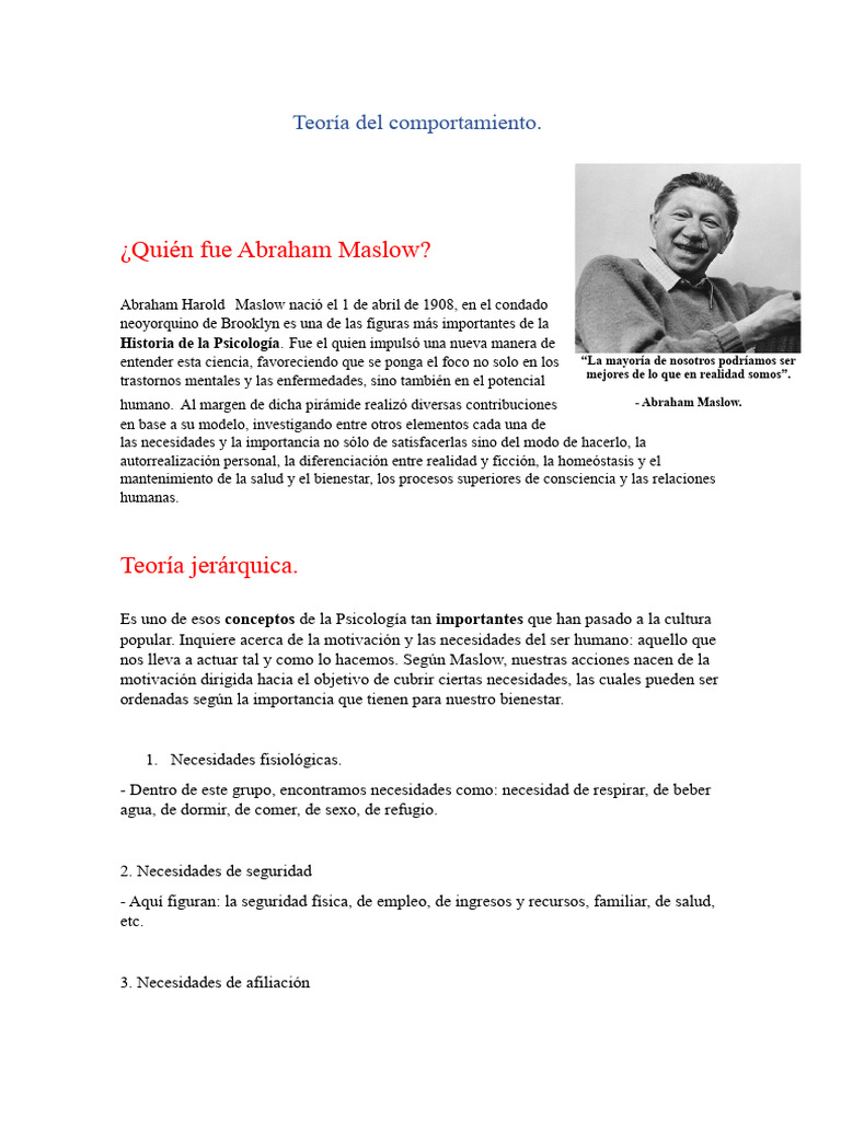Abraham maslow y la teoria de los factores de Frederick Herzberg ... Abraham maslow y la teoria de los factores de Frederick Herzberg ...