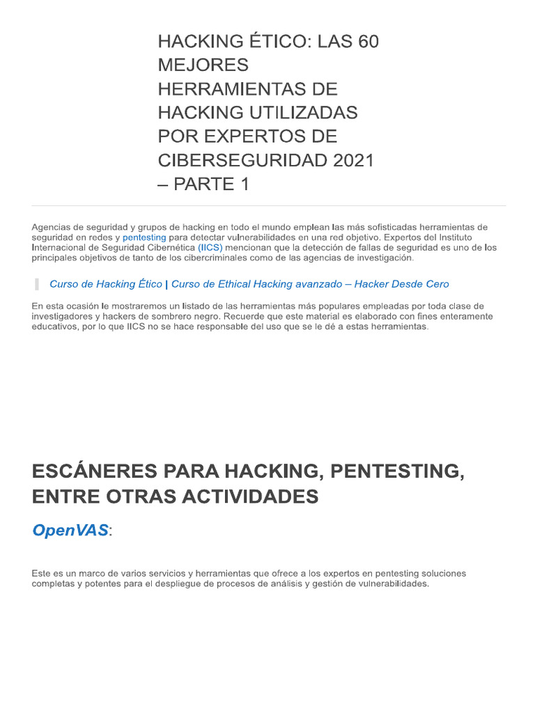 Hacking Ético | PDF
