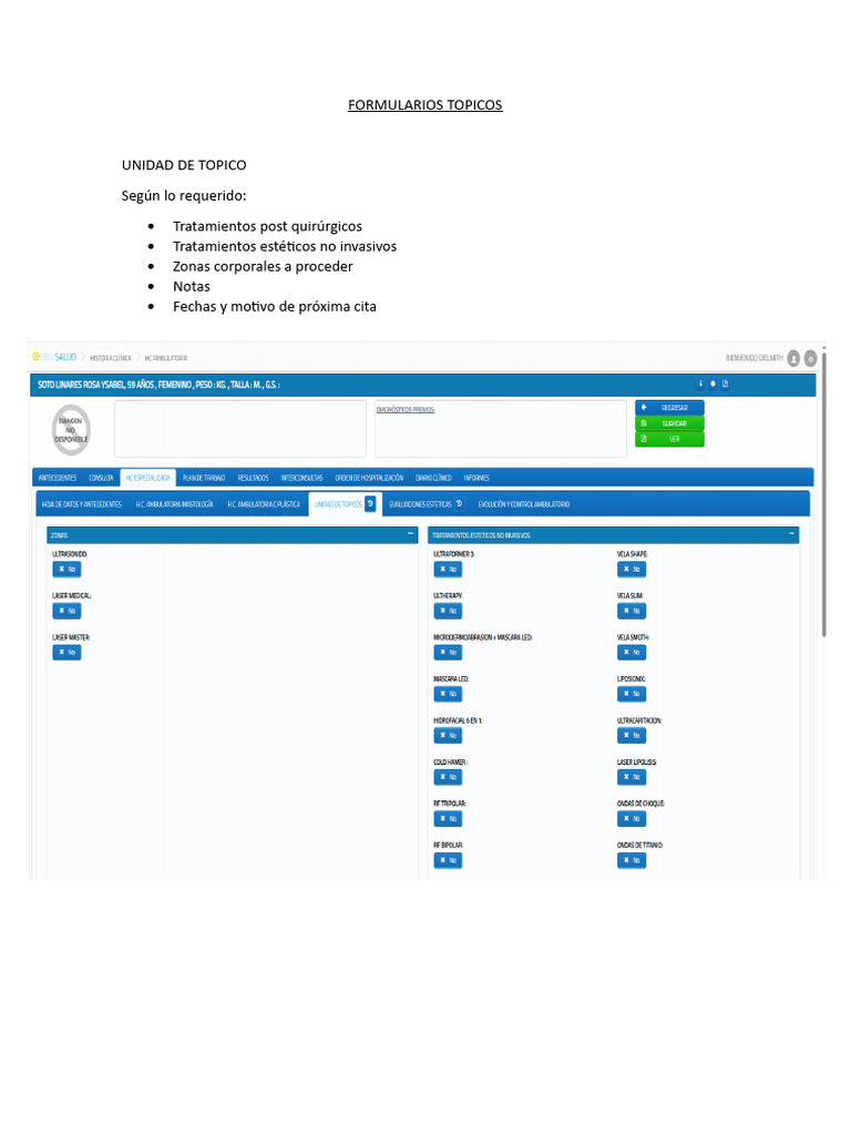 FORMULARIOS TOPICOS | PDF