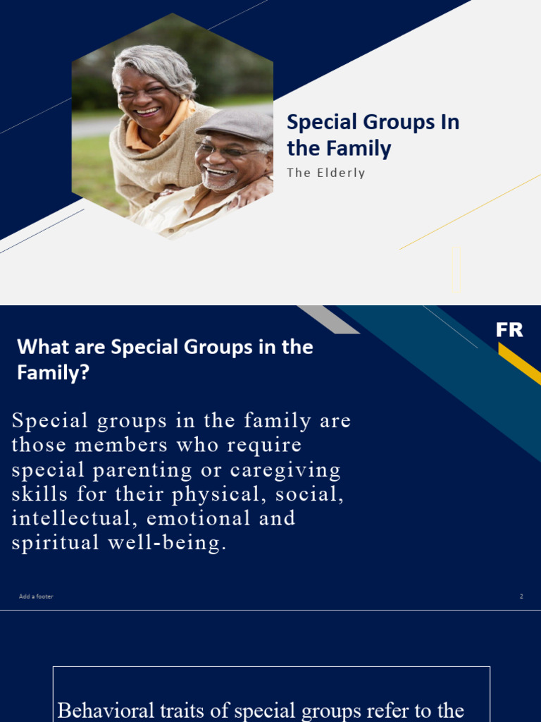Special Groups in The Family | PDF | Parenting | Behavioural Sciences