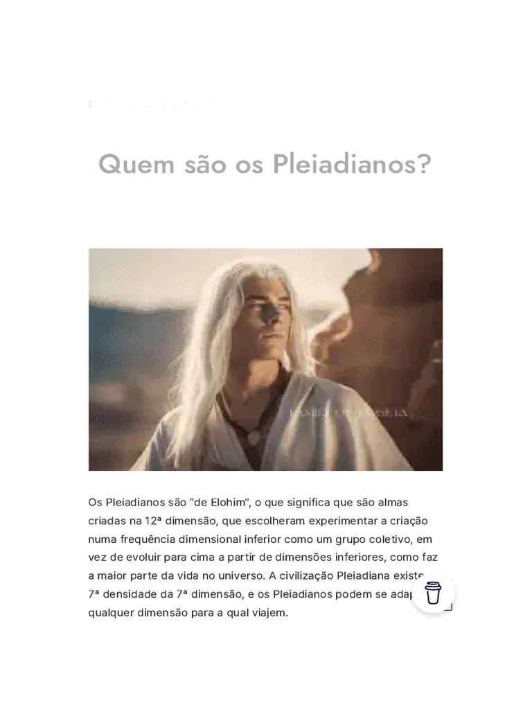 Quem São Os Pleiadianos - Família de Taygeta | PDF | Humano | Cor