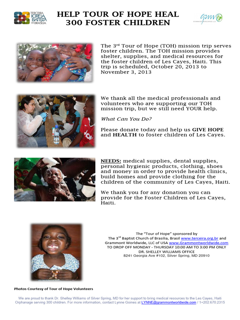 Support Foster Children in Haiti | PDF | Social Programs | Health Care