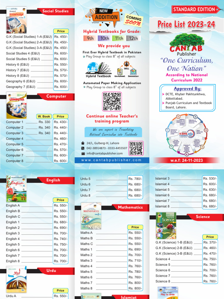 Standard Price List | PDF | Textbook | Liberal Arts Education