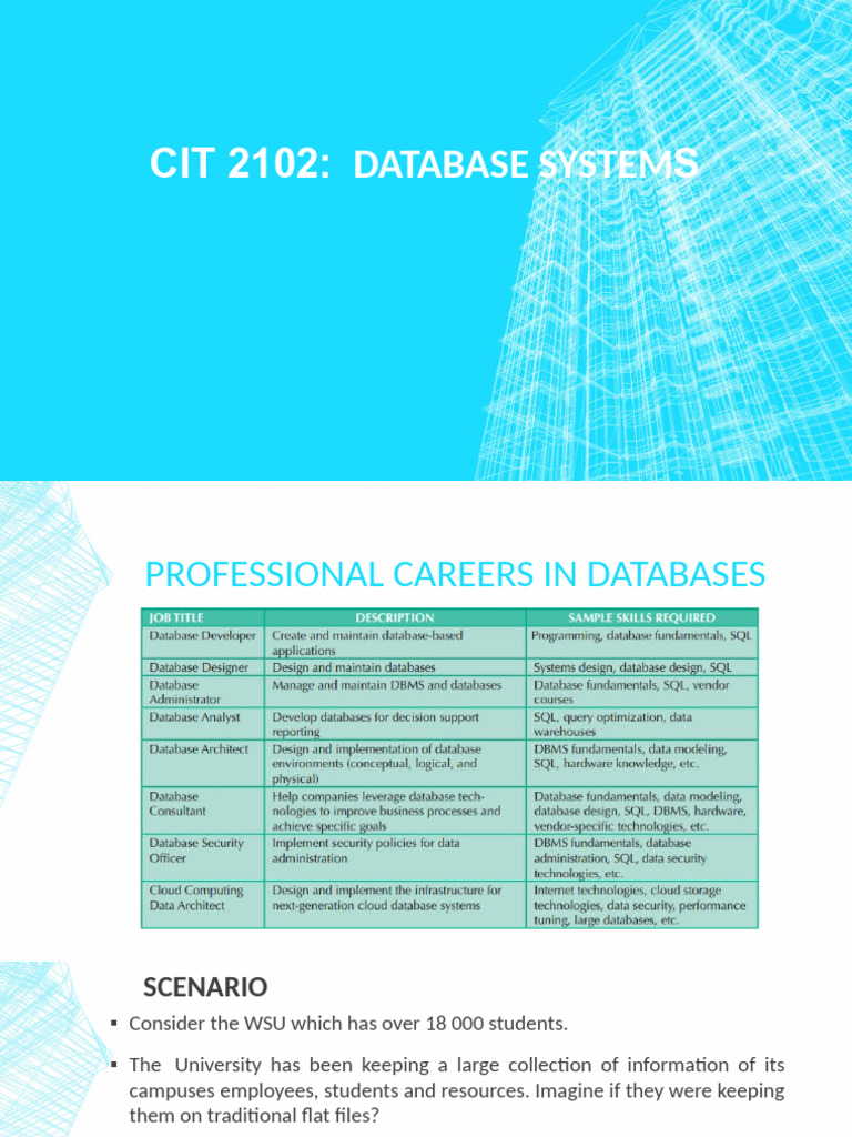 Chapter 1 Slides | PDF | Databases | Database Design