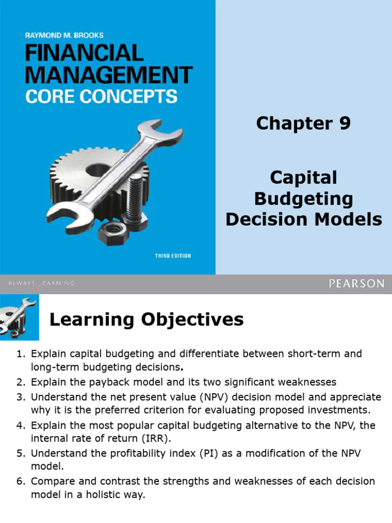 Chapter 9-Brooks - 3e - PPT - 09 - Modified | PDF | Internal Rate Of Return | Net Present Value