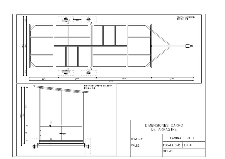 Dimensiones Carro de Arrastre | PDF