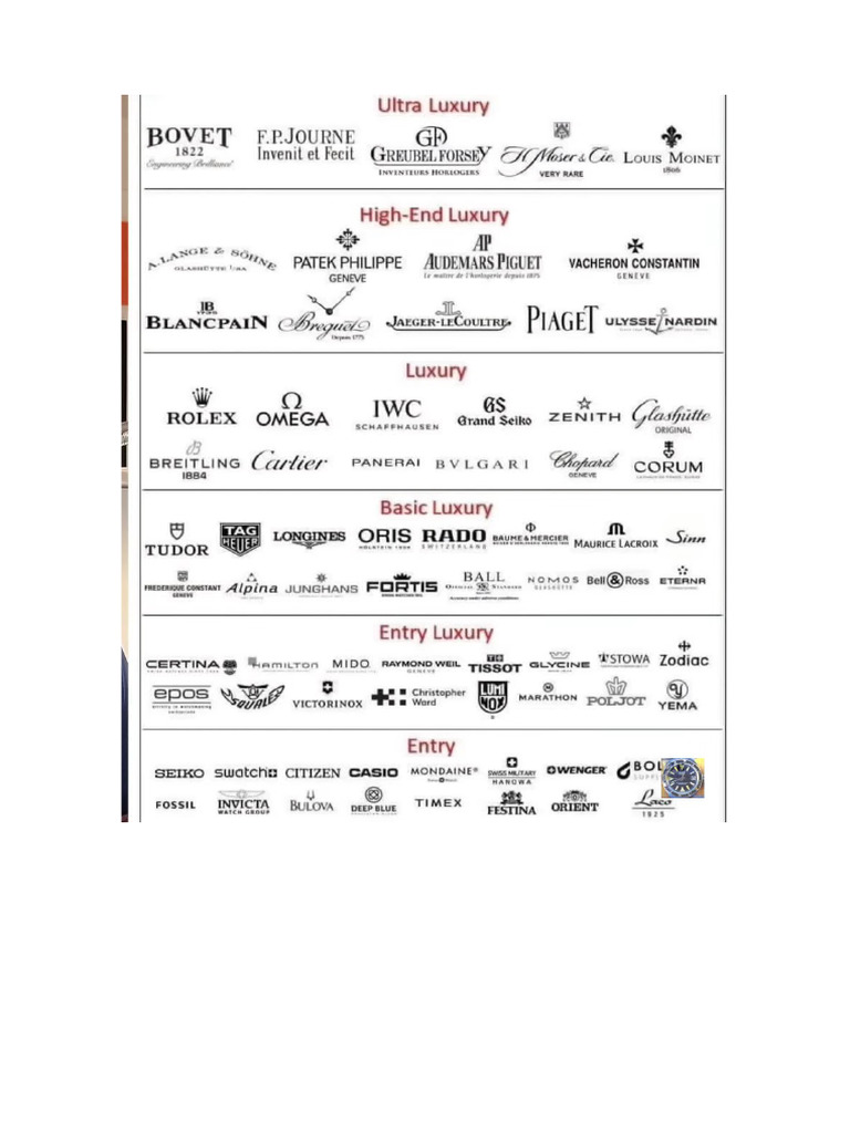 Mejores Marcas de Relojes | PDF