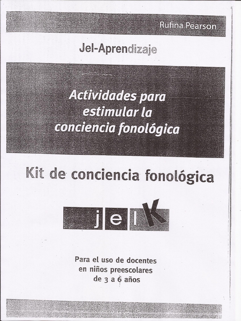 Pearson Jel-K CC Fonologica | PDF