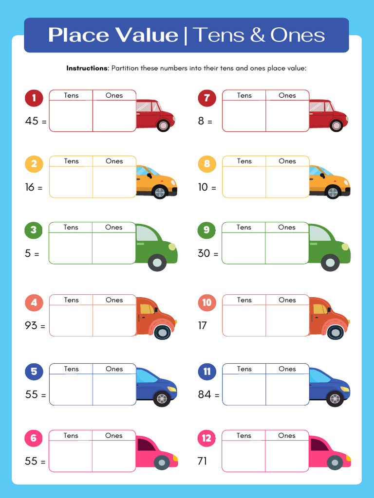 Place Value Tens & Ones | PDF