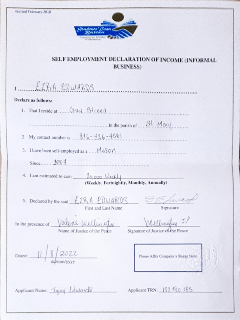 Income declaration | PDF