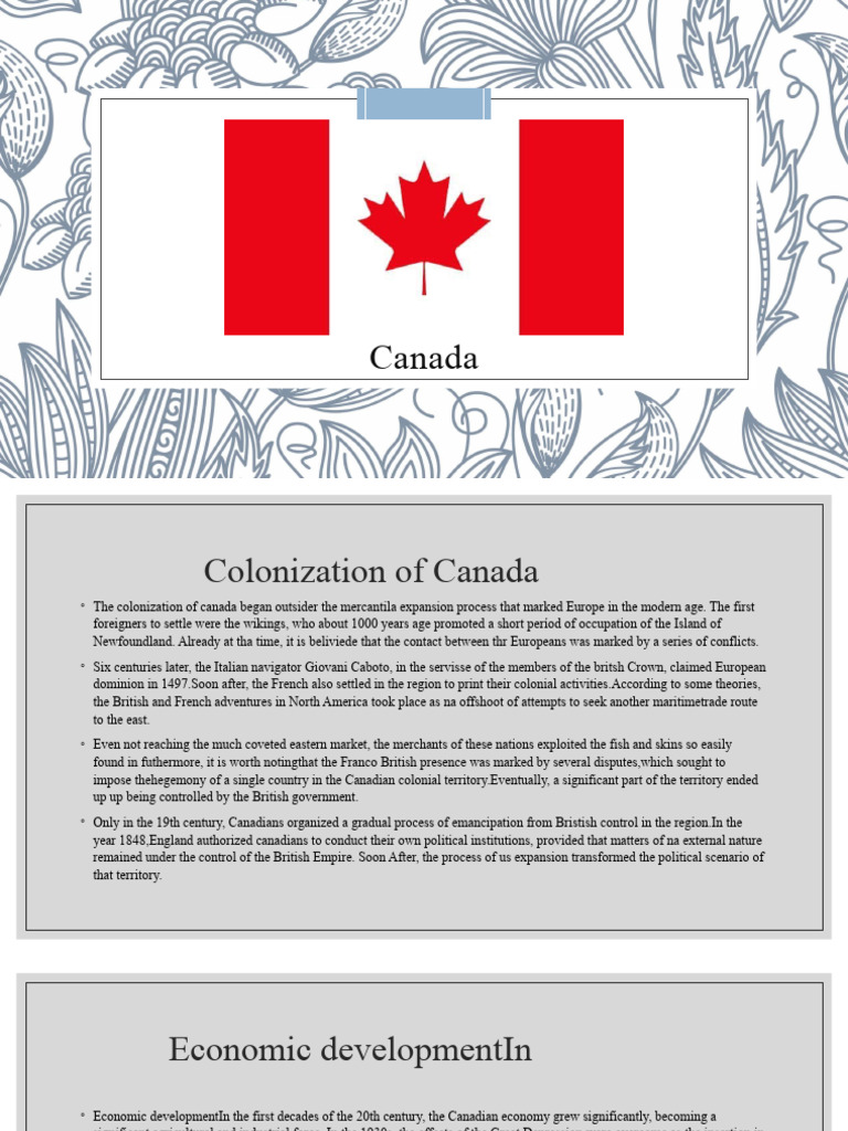 History and Economic Growth of Canada | PDF | Canada | British Empire