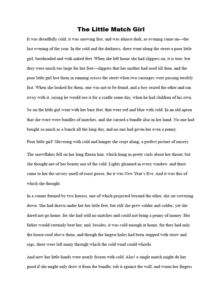 The Little Match Girl | PDF