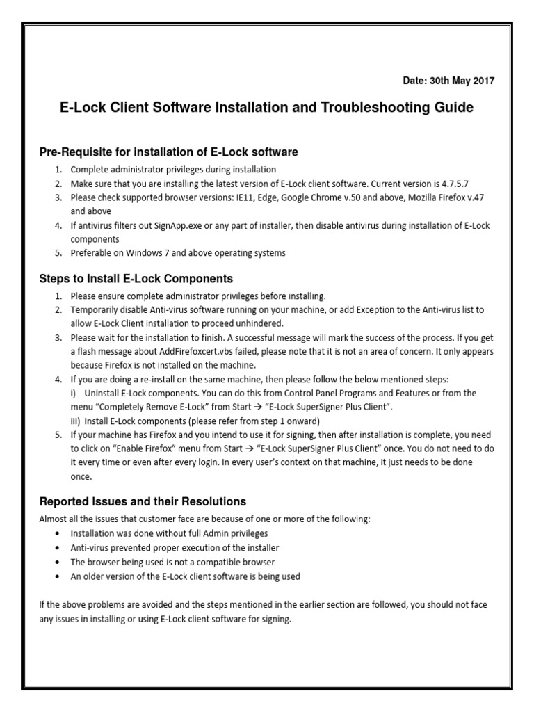 Digital Signature Installation For Clients V3 | PDF | Antivirus ...