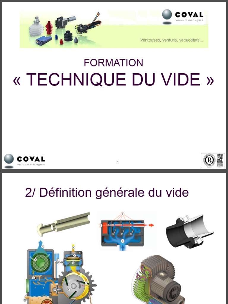 Techniques et Applications du Vide | PDF | Pression | mesure de pression