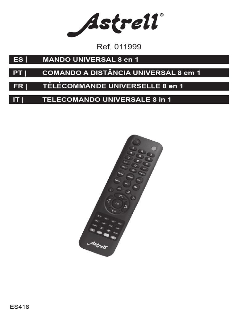 Astrell-011999 | Descargar gratis PDF | Control remoto | Bienes ...