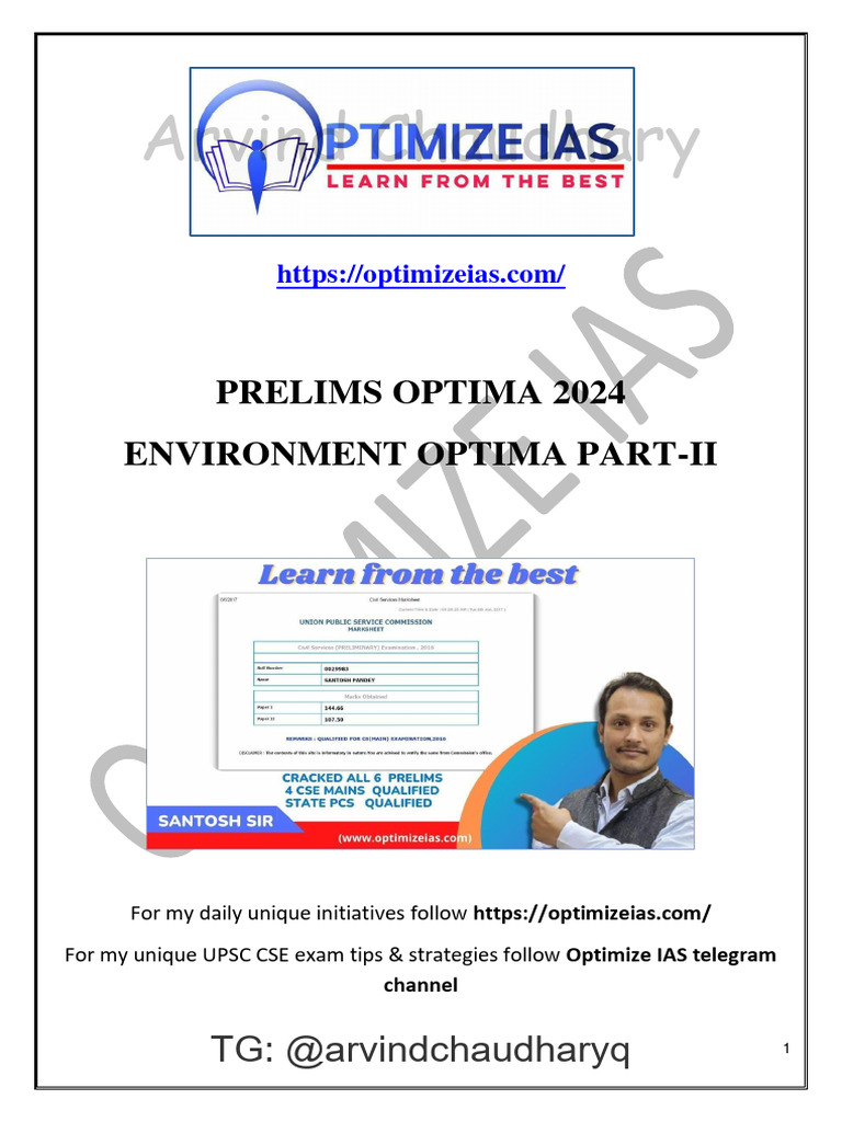 ENVIRONMENT OPTIMA 2024-II PDF | PDF
