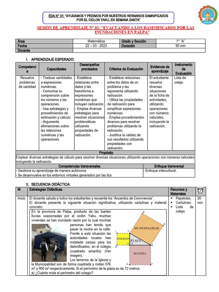 1°-Sesion 2-Eda 1 | Descargar gratis PDF | Exponenciación