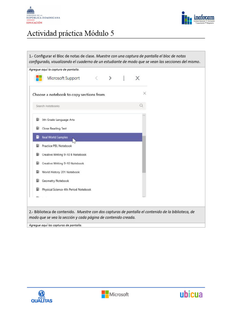 Plantilla Actividad Practica Modulo 5 | PDF | Informática