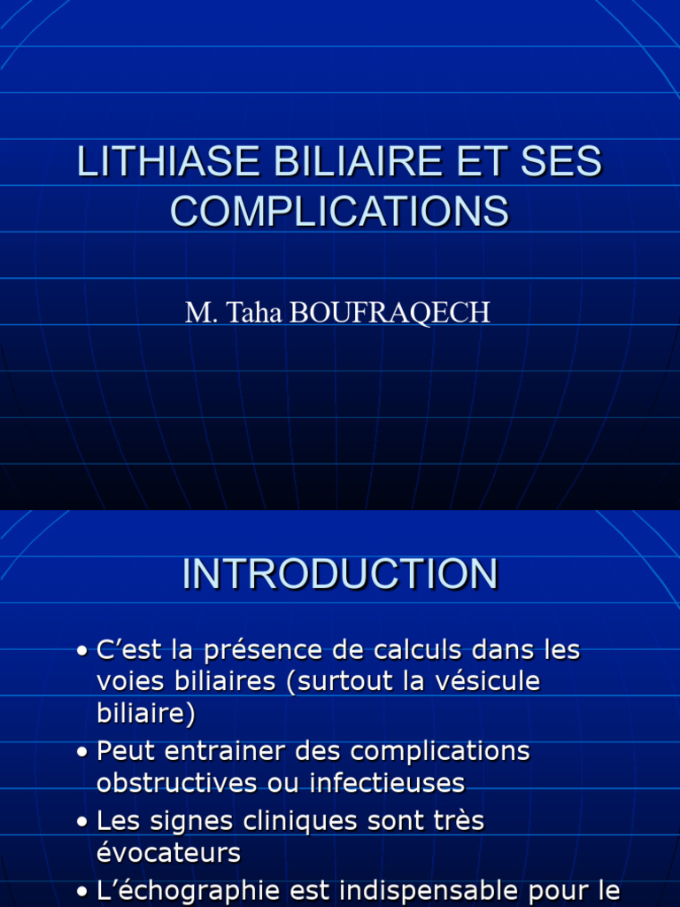 Lithiase biliaire : diagnostic et traitement | PDF | Vésicule biliaire ...