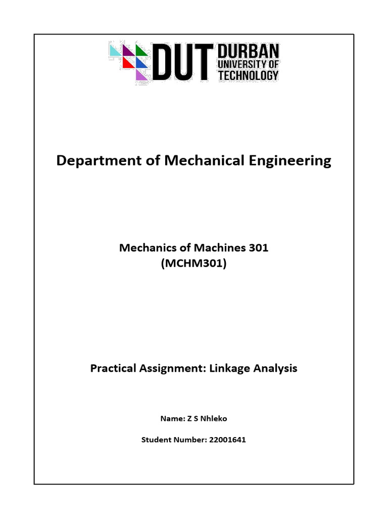 Linkage mechanism report GA | Download Free PDF | Kinematics | Machines