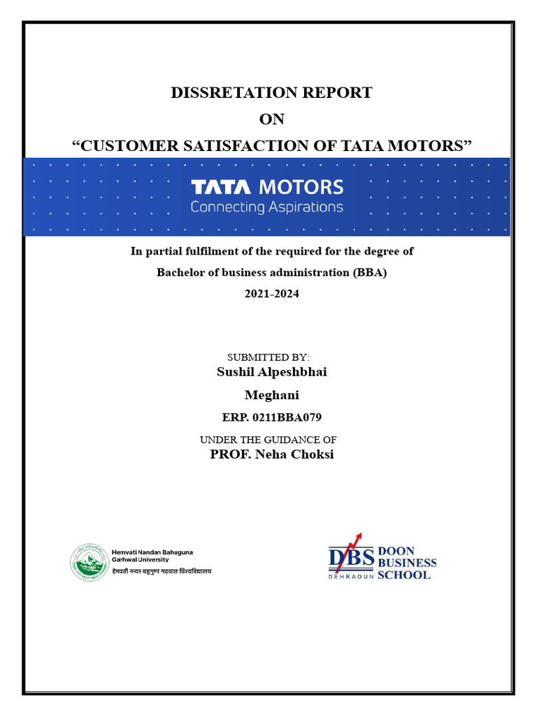 Asig Sushil | PDF | Customer Satisfaction