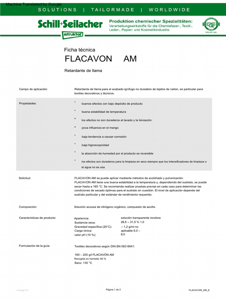 Flacavon Am e Rev01 (1) | Descargar gratis PDF | Química