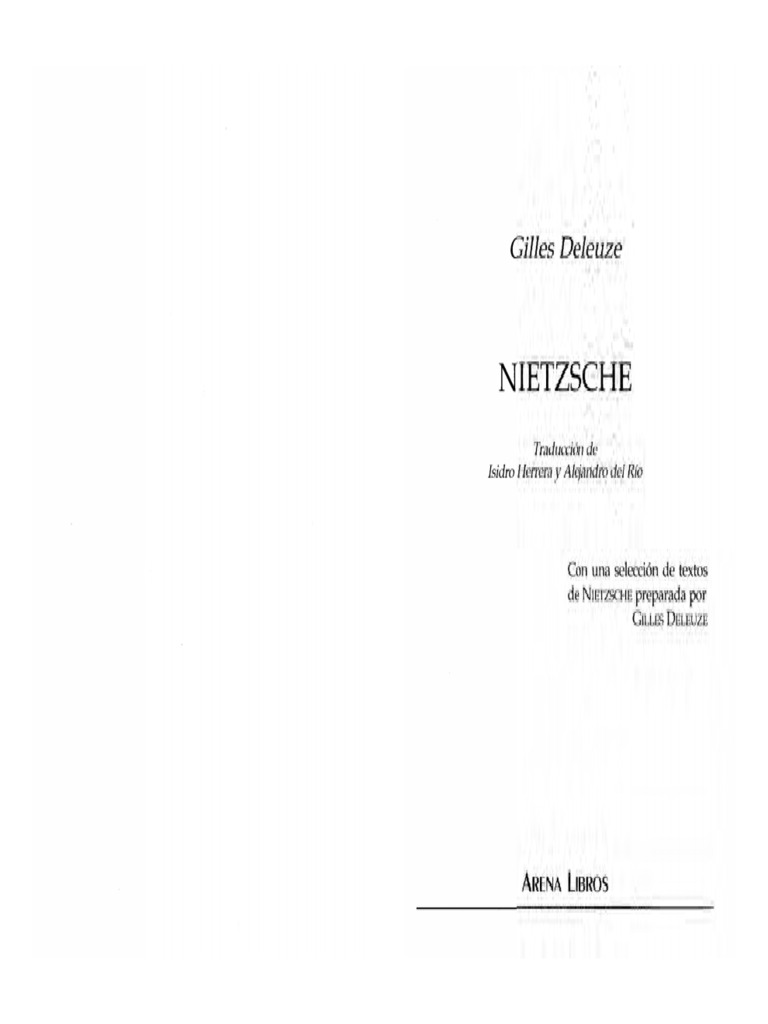 Deleuze Nietzsche | PDF