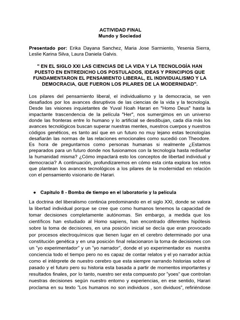 Avances Tecnológicos y Liberalismo en el Siglo XXI | PDF | Inteligencia ...