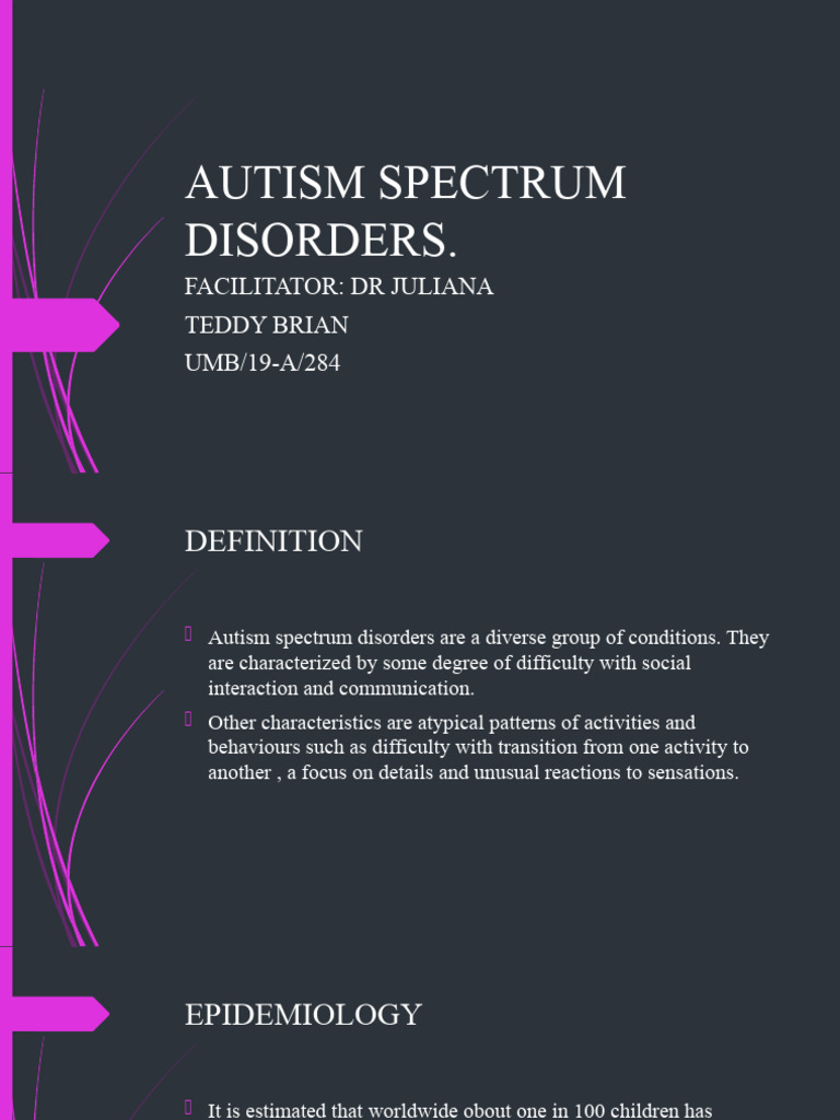 Autism Spectrum Disorder | PDF | Autism Spectrum | Mental Disorder